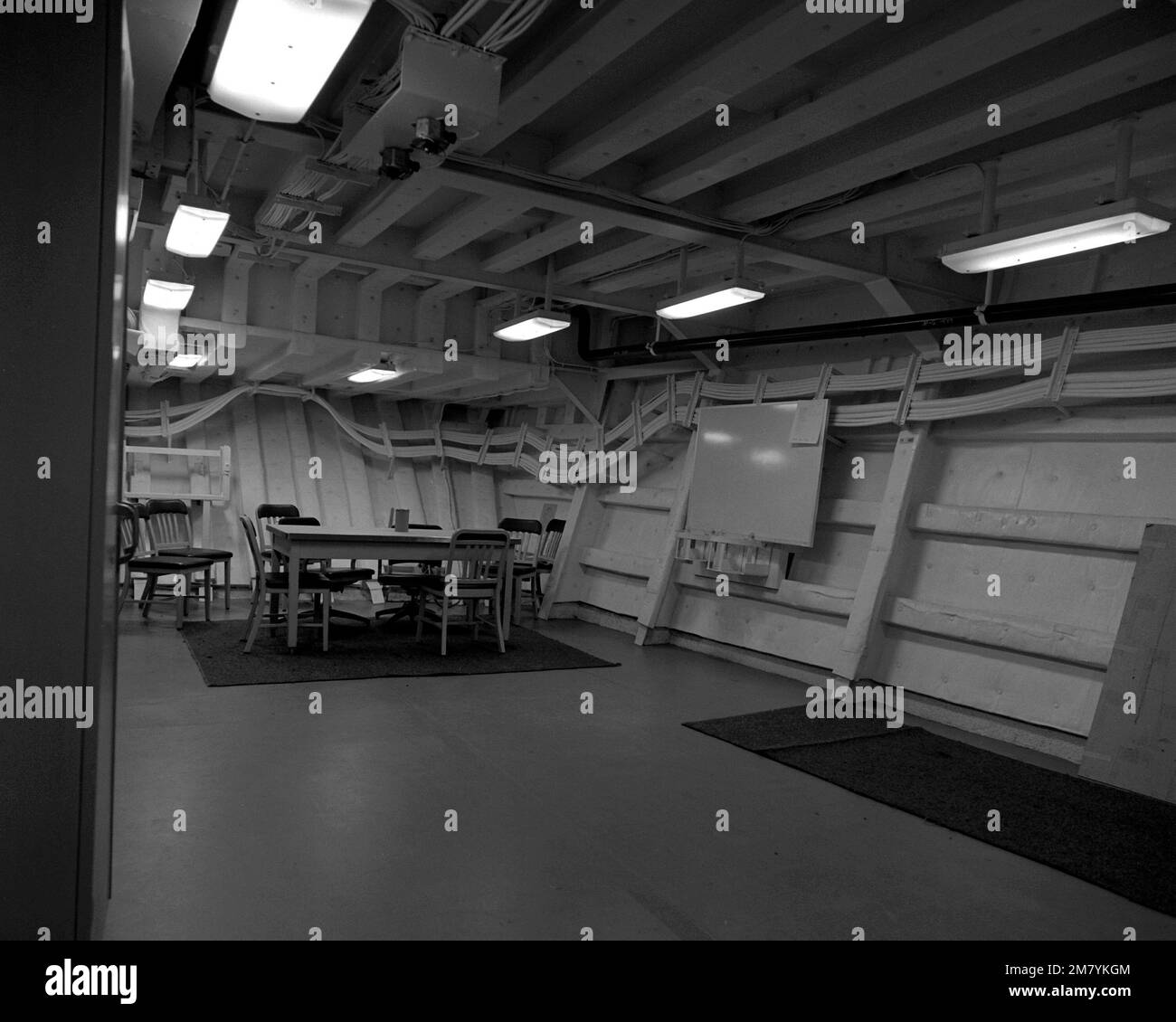 The tactical towed array sonar and bathythermograph room aboard the ...