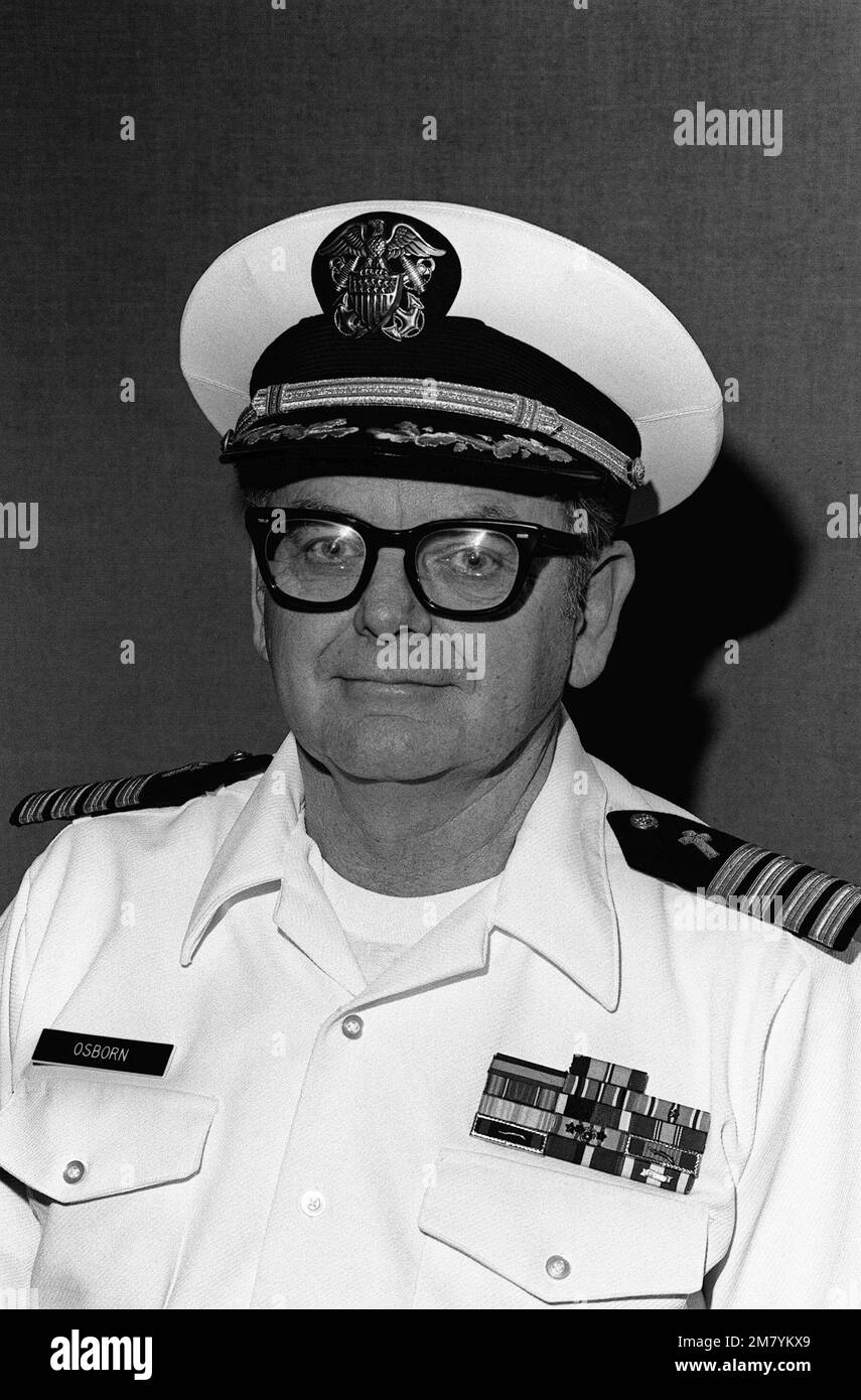 Captain Roy Osborn, USN (covered). Country: Unknown Stock Photo - Alamy