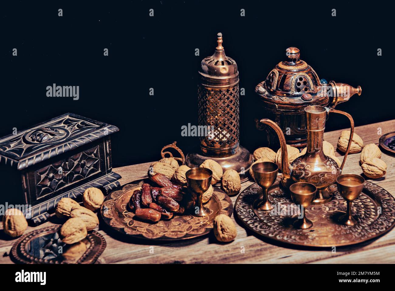 Arabic Cuisine. Middle Eastern traditional lunch. Its also Ramadan ...