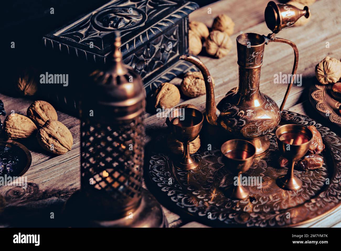 Arabic Cuisine. Middle Eastern traditional lunch. Its also Ramadan ...