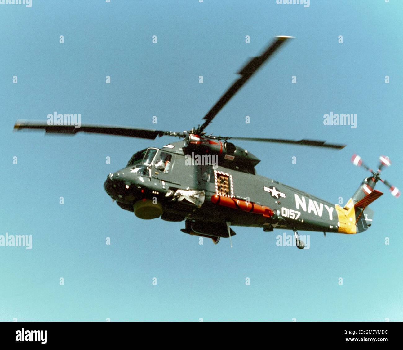 A left underside view of an SH-2F Light Airborne Multi-Purpose System ...