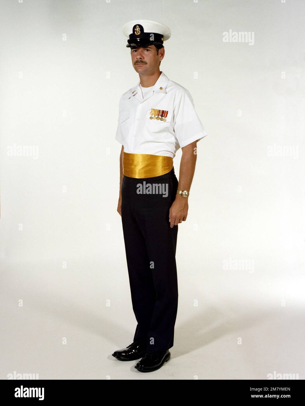 Uniform: Dinner dress white, male Navy chief petty officers. Country ...