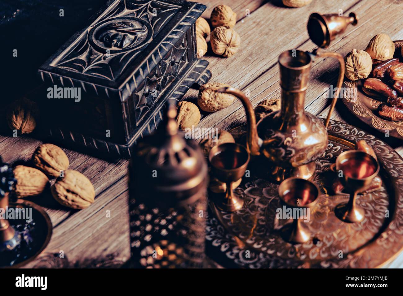 Arabic Cuisine. Middle Eastern traditional lunch. Its also Ramadan ...