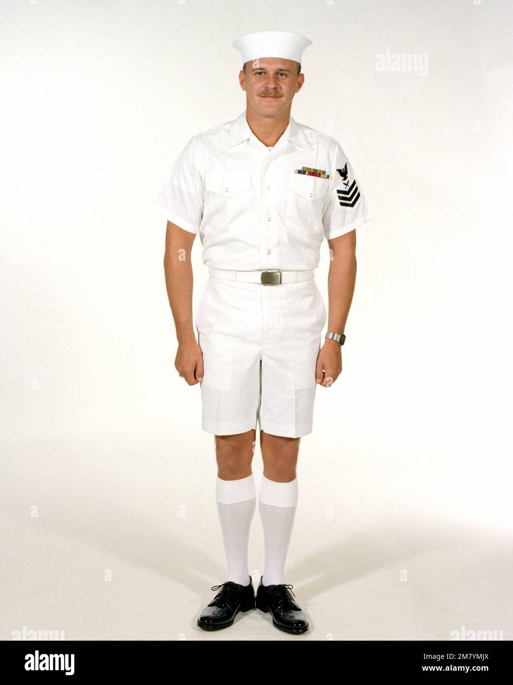 Uniform: Tropical white, Navy enlisted men, ranks E-1 through E-6 ...