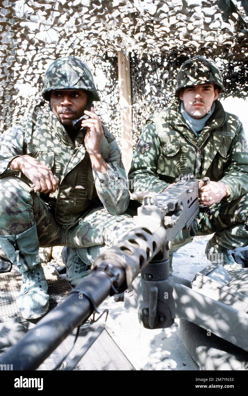 SSGT Ed Garich, left, and SGT Grissam, both of the 51st Security Police ...
