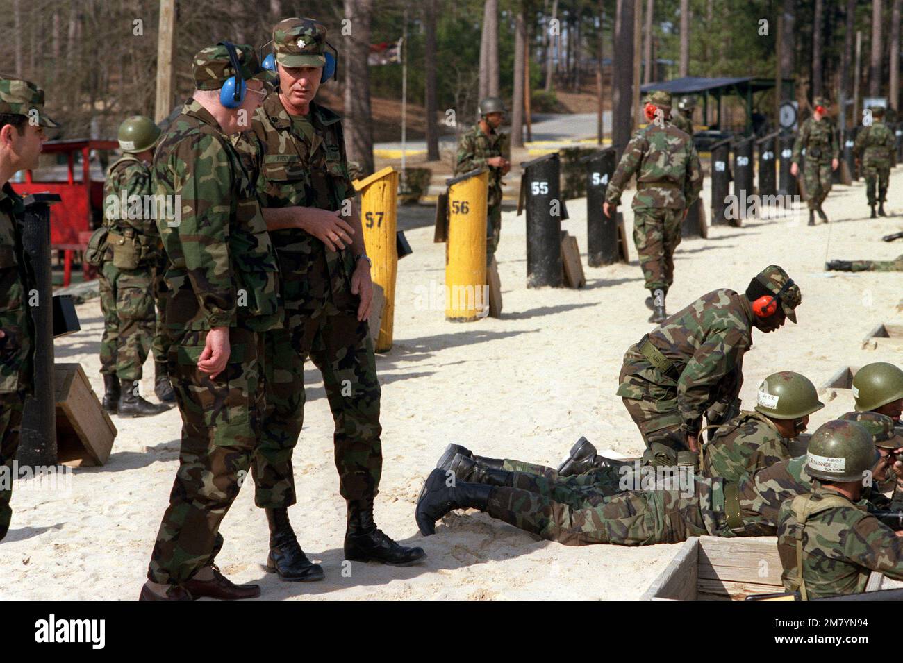 James Ambrose, under secretary of the Army, visits with soldiers ...