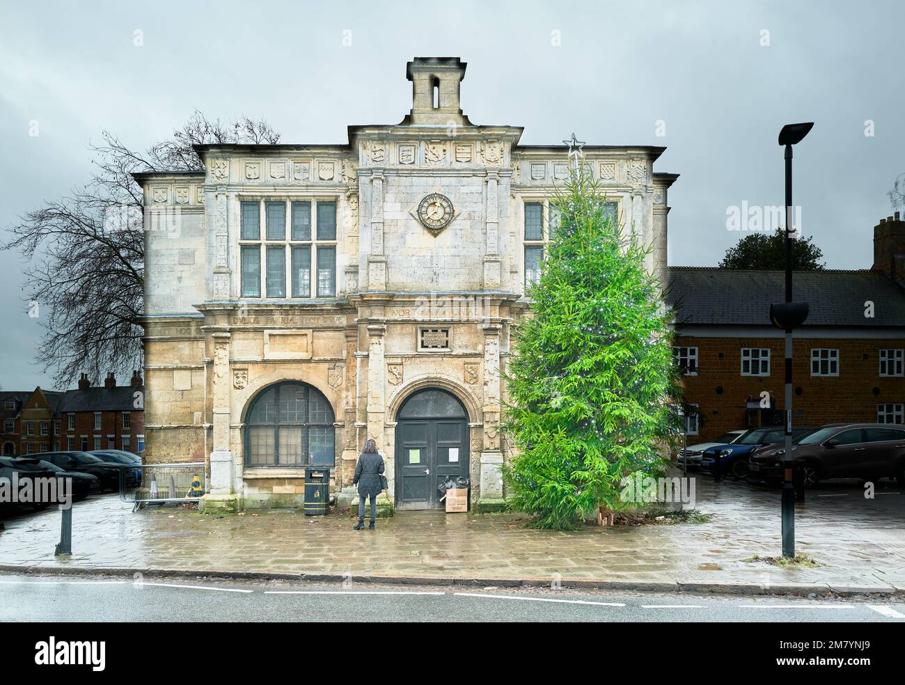 Christmas tree, 2022, at the Market House, a cross shaped building at ...