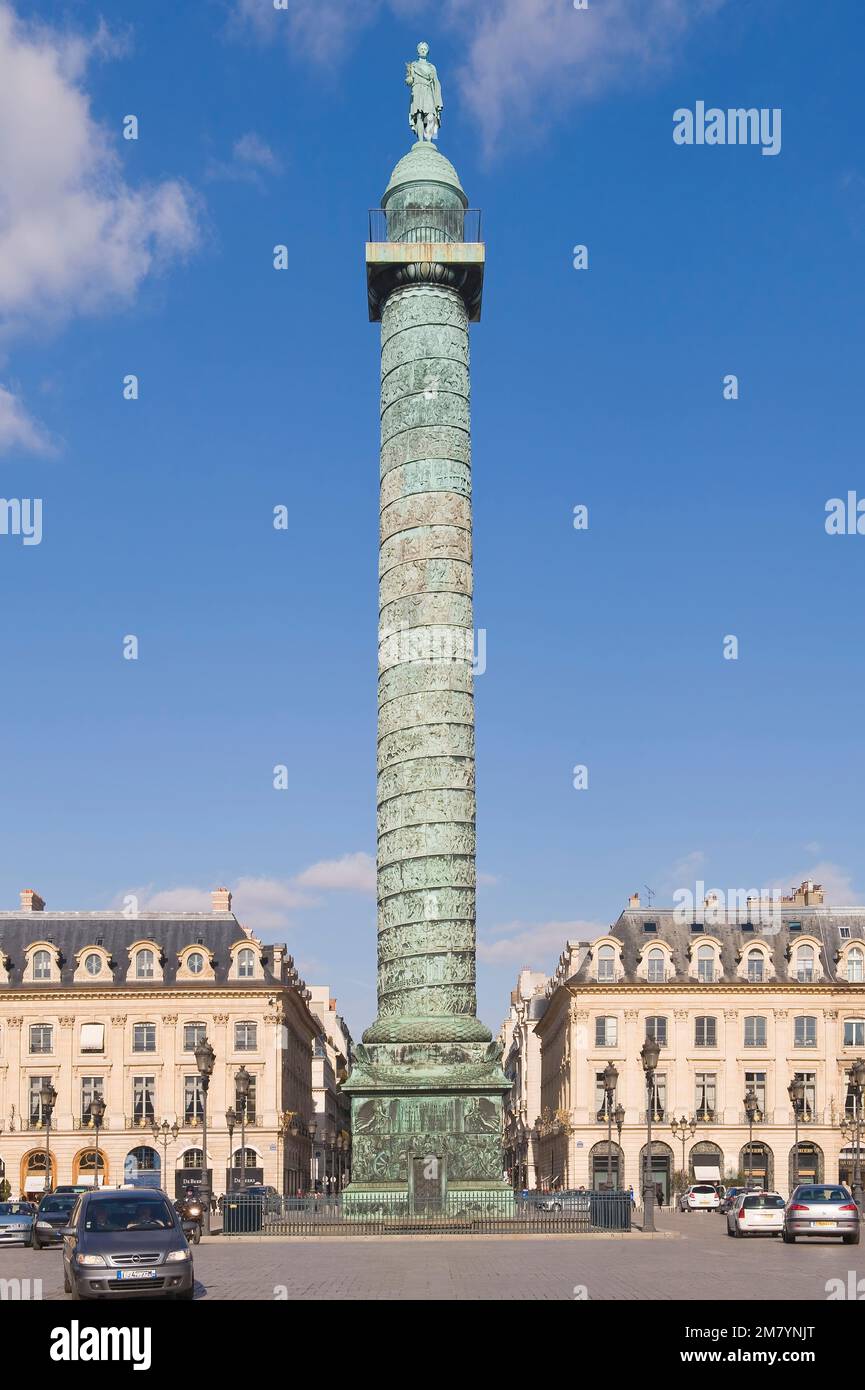 Vendome Plaza and Column, Paris, France Stock Photo - Alamy