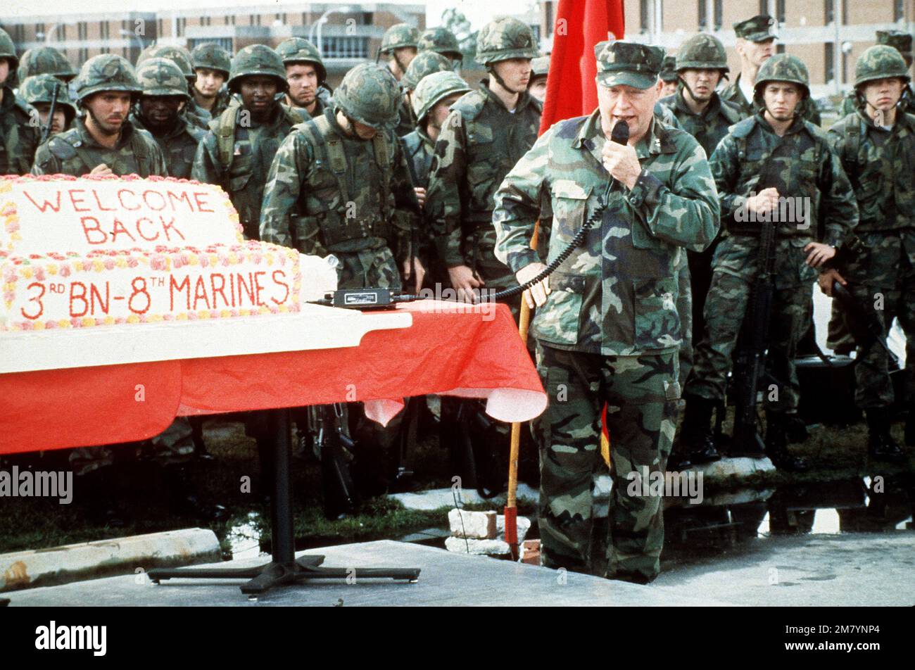 MGEN Alfred M. Gray Jr., commanding general, 2nd Marine Division, Fleet ...
