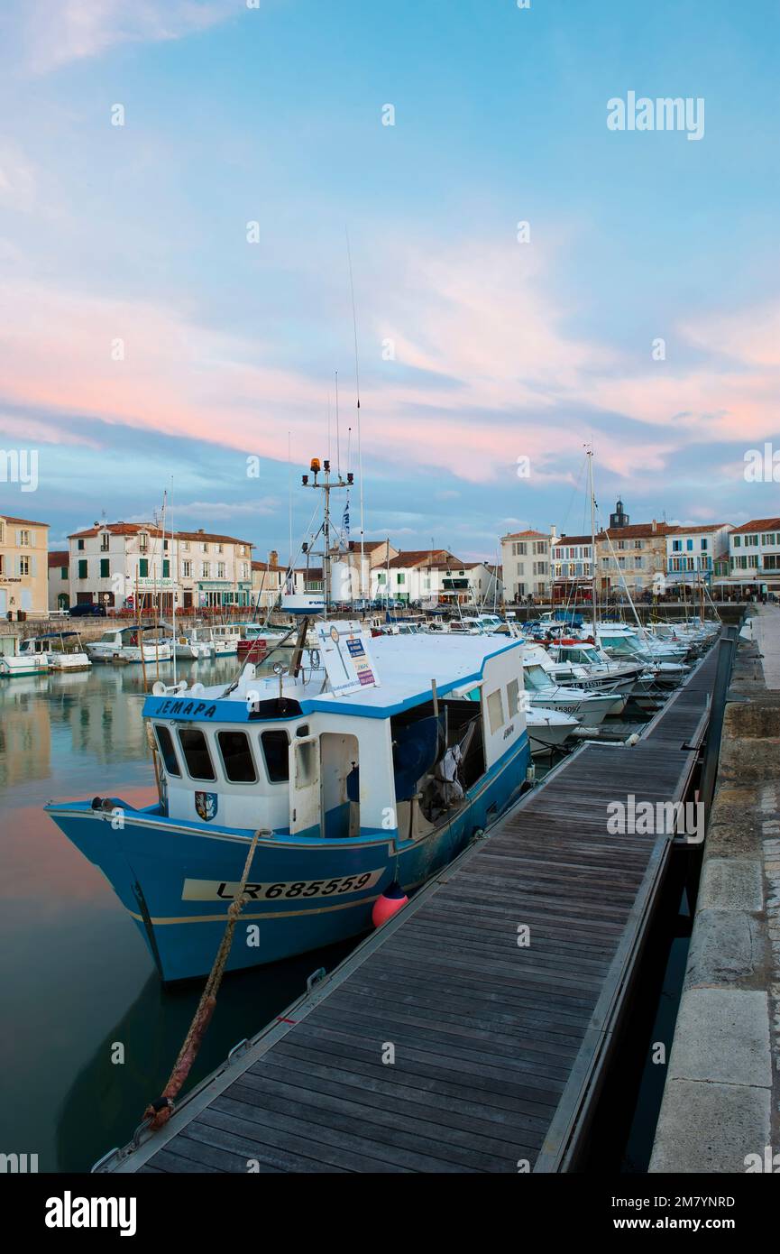Harbor, La Flotte, Re Island, Charentes Maritime department, France ...