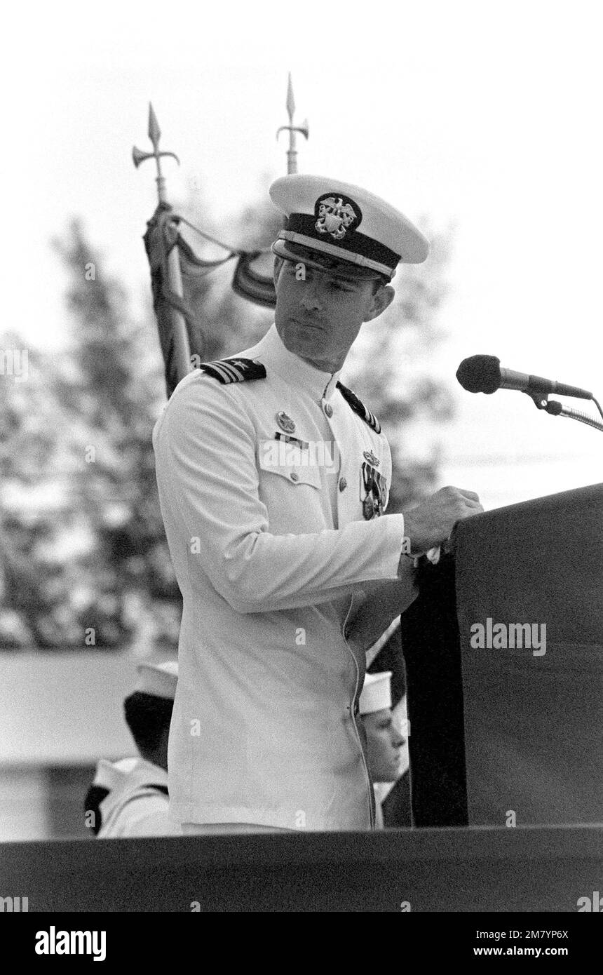 Lieutenant Commander Thomas C. Corcoran, Commanding Officer of the ...