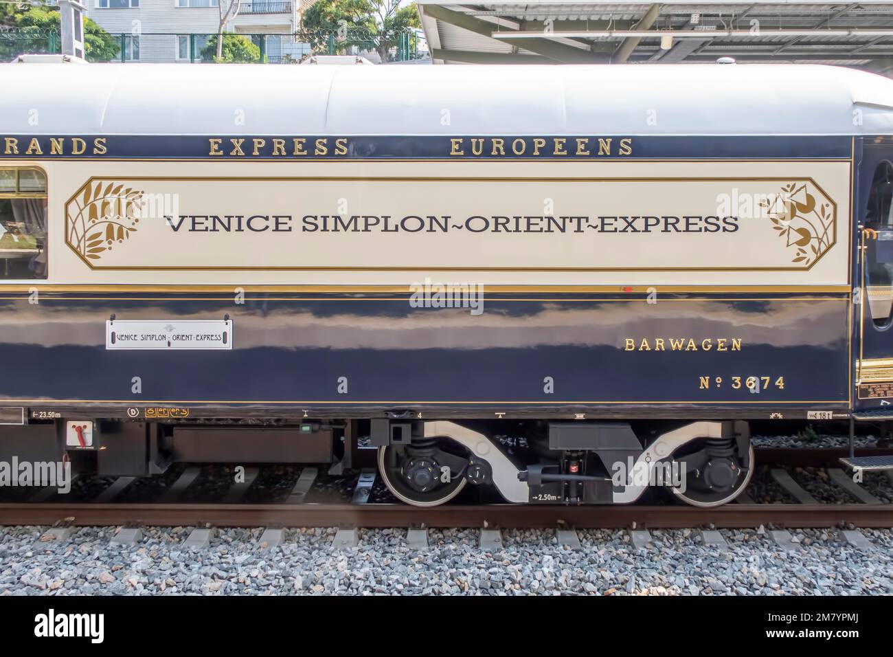 The Venice Simplon Orient Express train in Istanbul, Turkey Stock Photo ...
