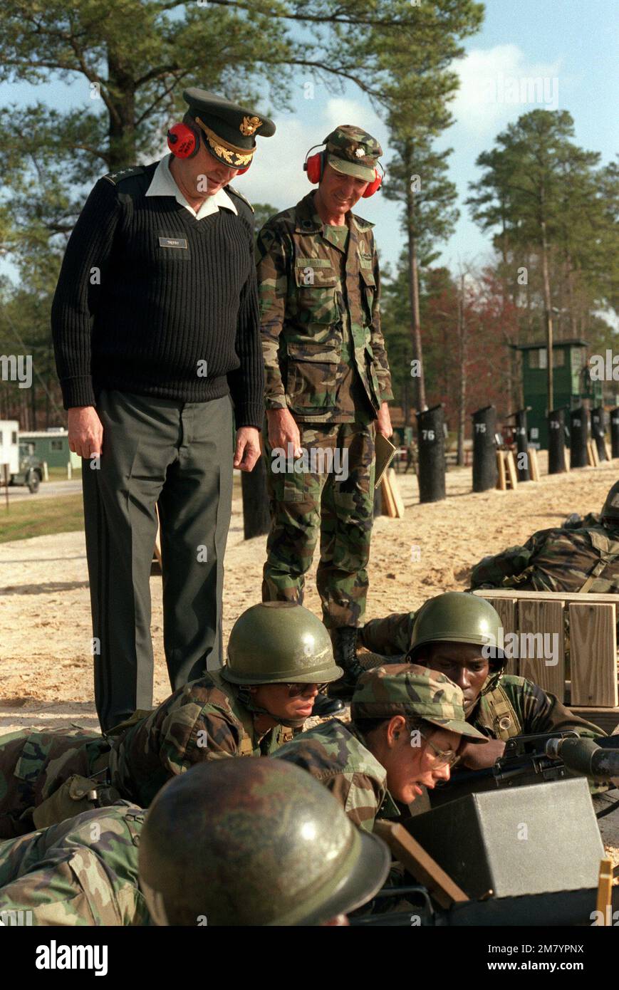 Lieutenant General Richard C. Trefry (left), inspector general of the ...
