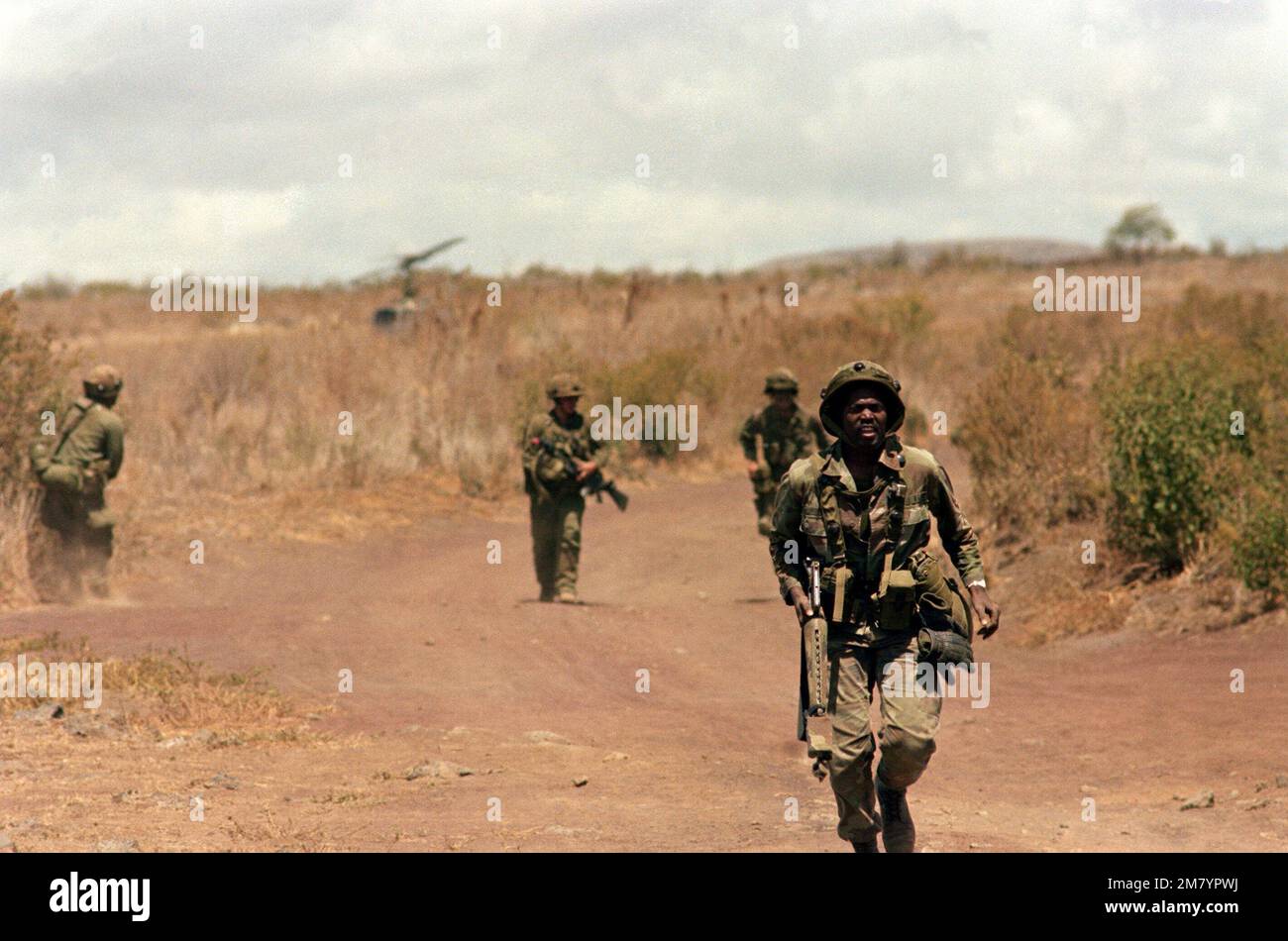 Members of the 1ST Battalion, 35th Infantry, 25th Infantry Division ...
