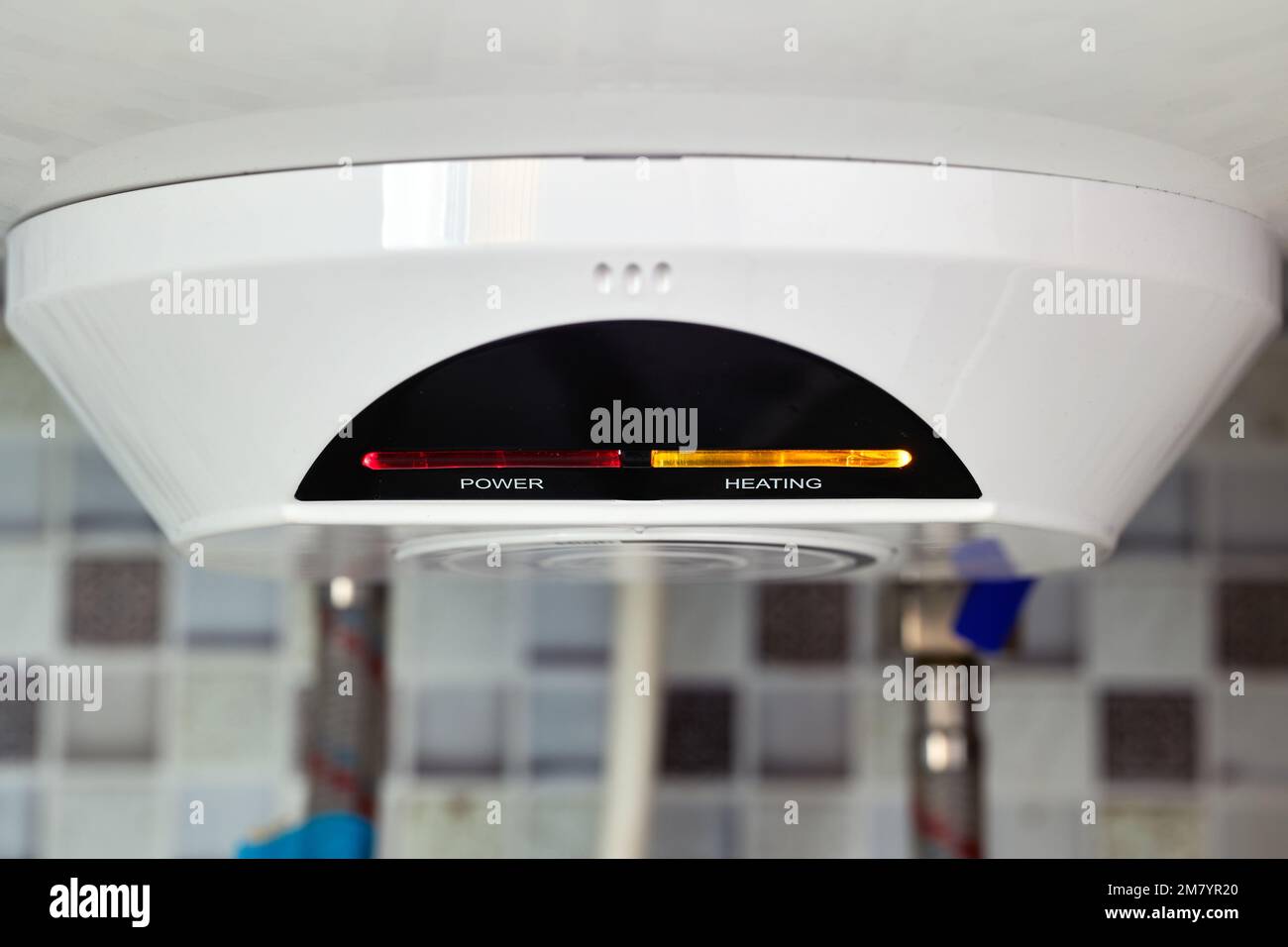 Electric hot water heater boiler led display, cylinder of storage tank ...