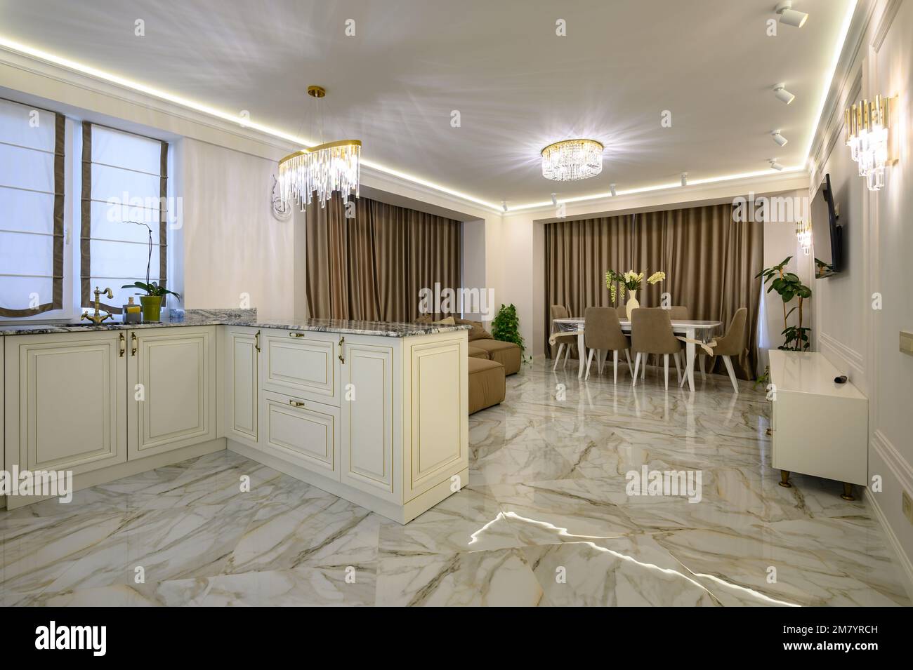 Modern apartment interior featuring hi-res stock photography and images ...