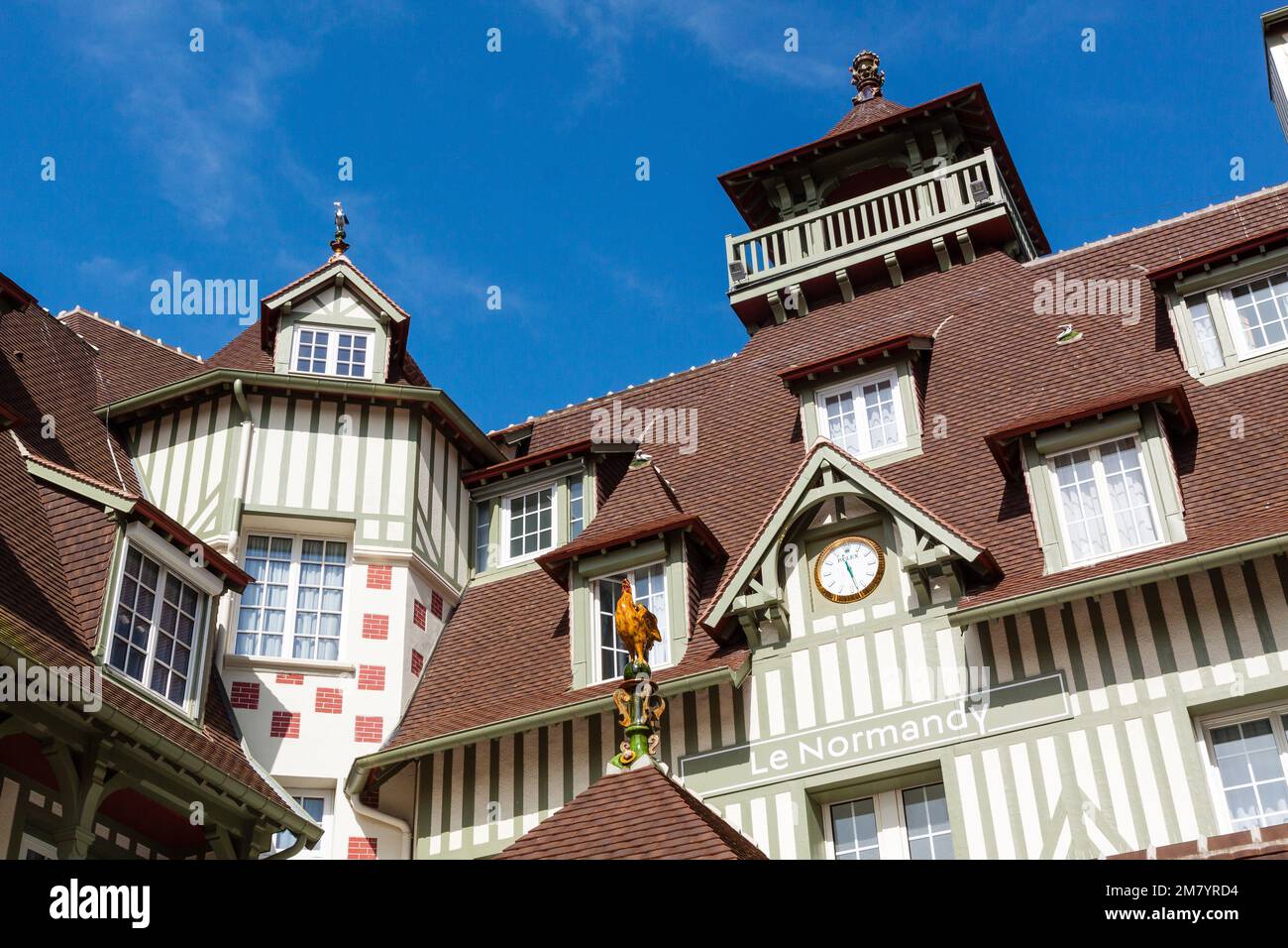 FACADE OF THE HOTEL BARRIERE LE NORMANDY IN DEAUVILLE, LUXURY HOTEL, 5 ...