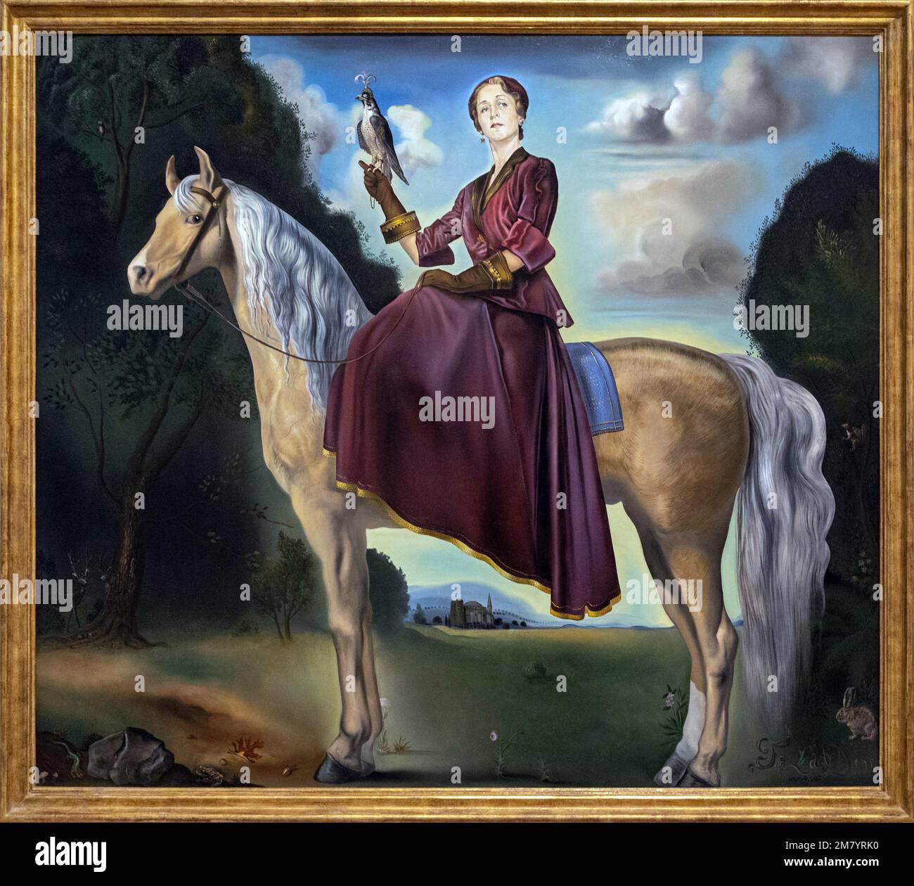 EQUESTRIAN FANTASY, PORTRAIT OF LADY DUNN, 1954, SALVADOR DALI ...