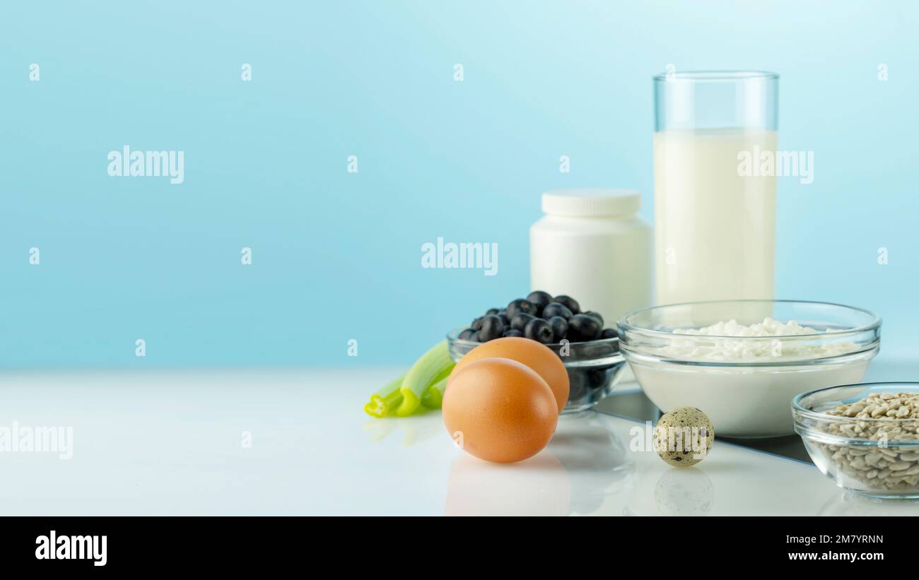 Food with calcium for health bones and joints. Products rich in calcium ...