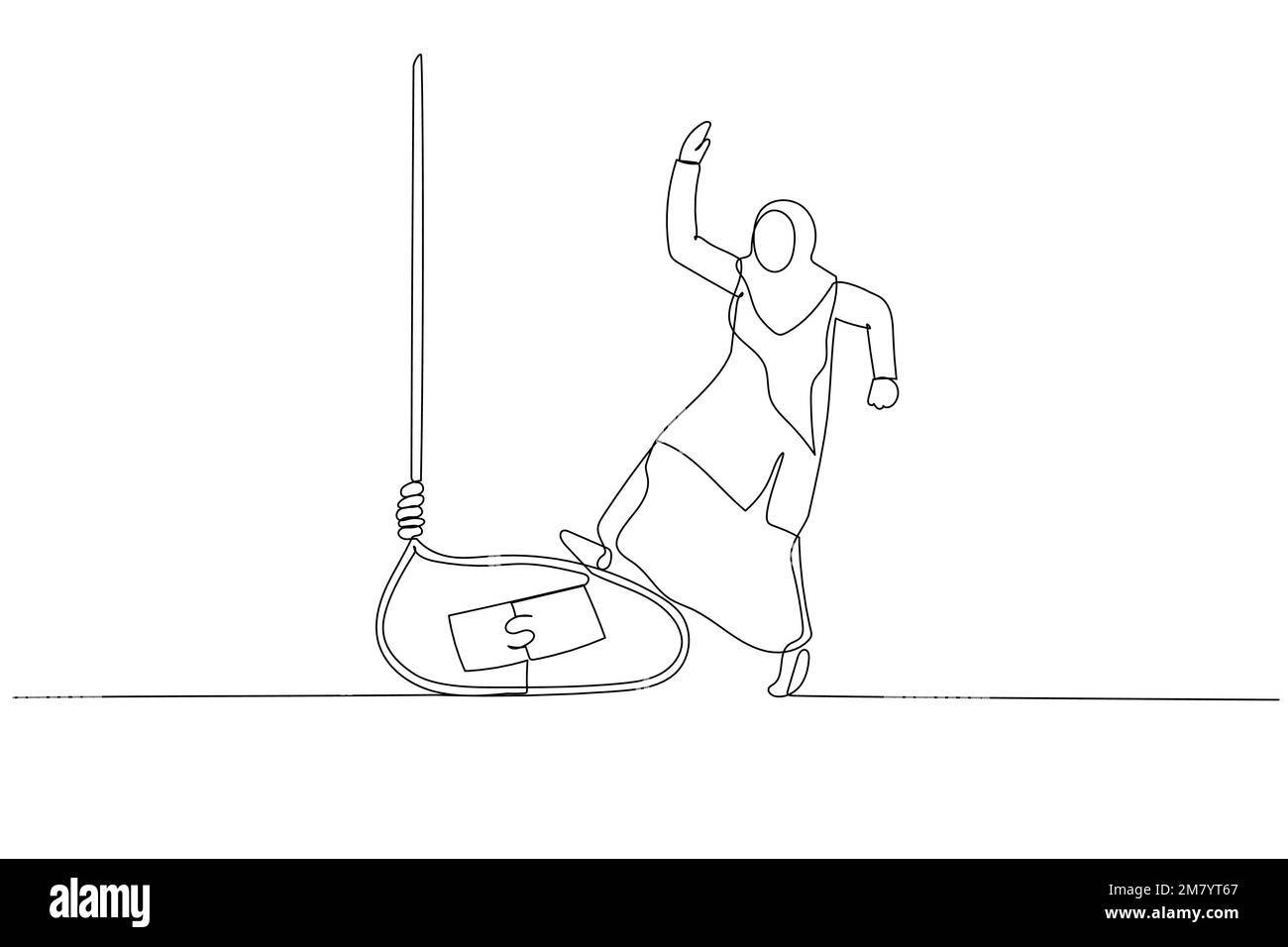 Money greedy woman Stock Vector Images - Alamy