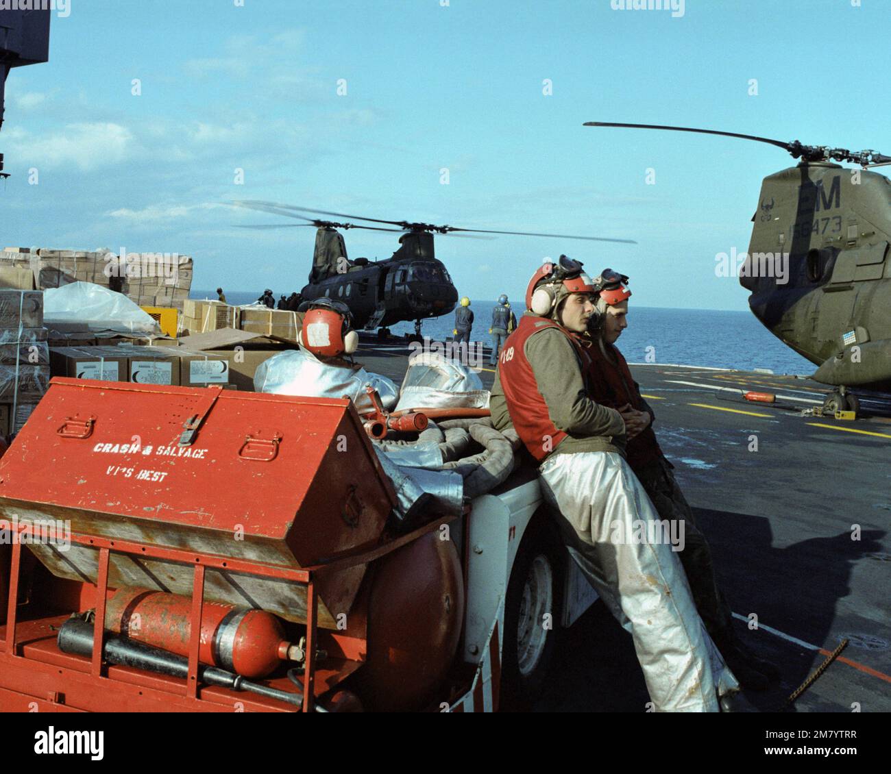 DM-SC-87-12089. Base: Uss Guam (LPH 9) Country: Mediterranean Sea (MED ...