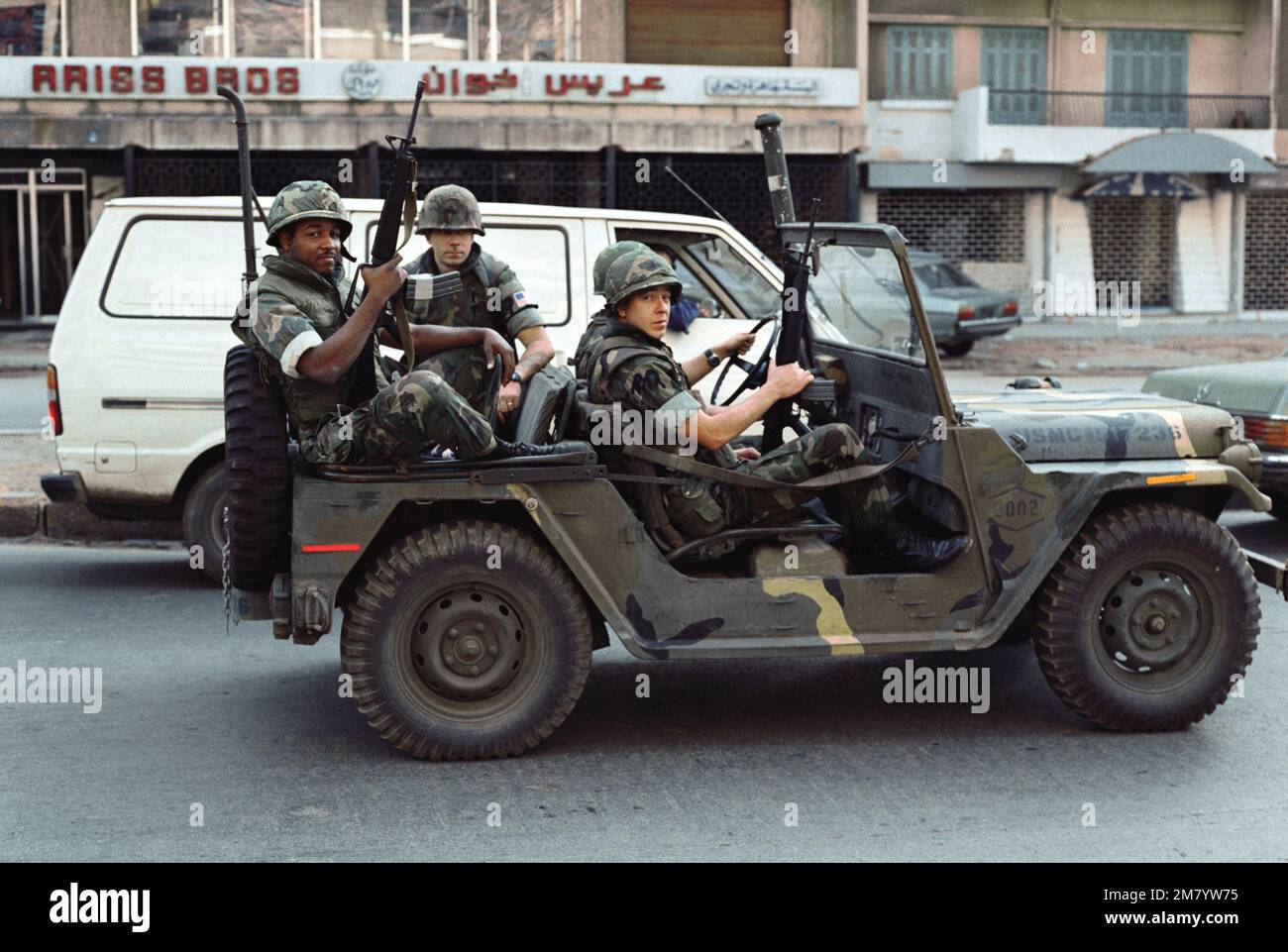 DM-SC-87-12155. Base: Beirut Country: Lebanon (LBN Stock Photo - Alamy