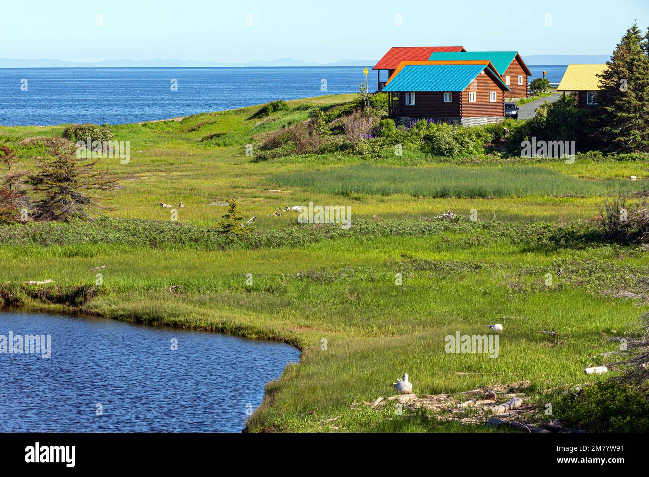 Chalets of pattys beach hi-res stock photography and images - Alamy