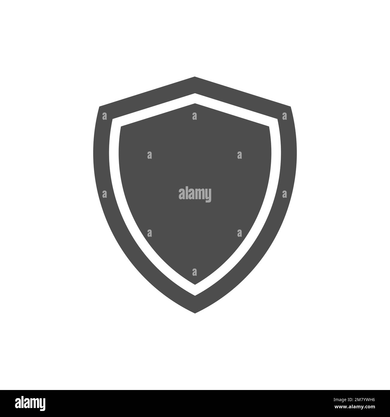 Shield Protection Icon isolated on white background. Vector ...