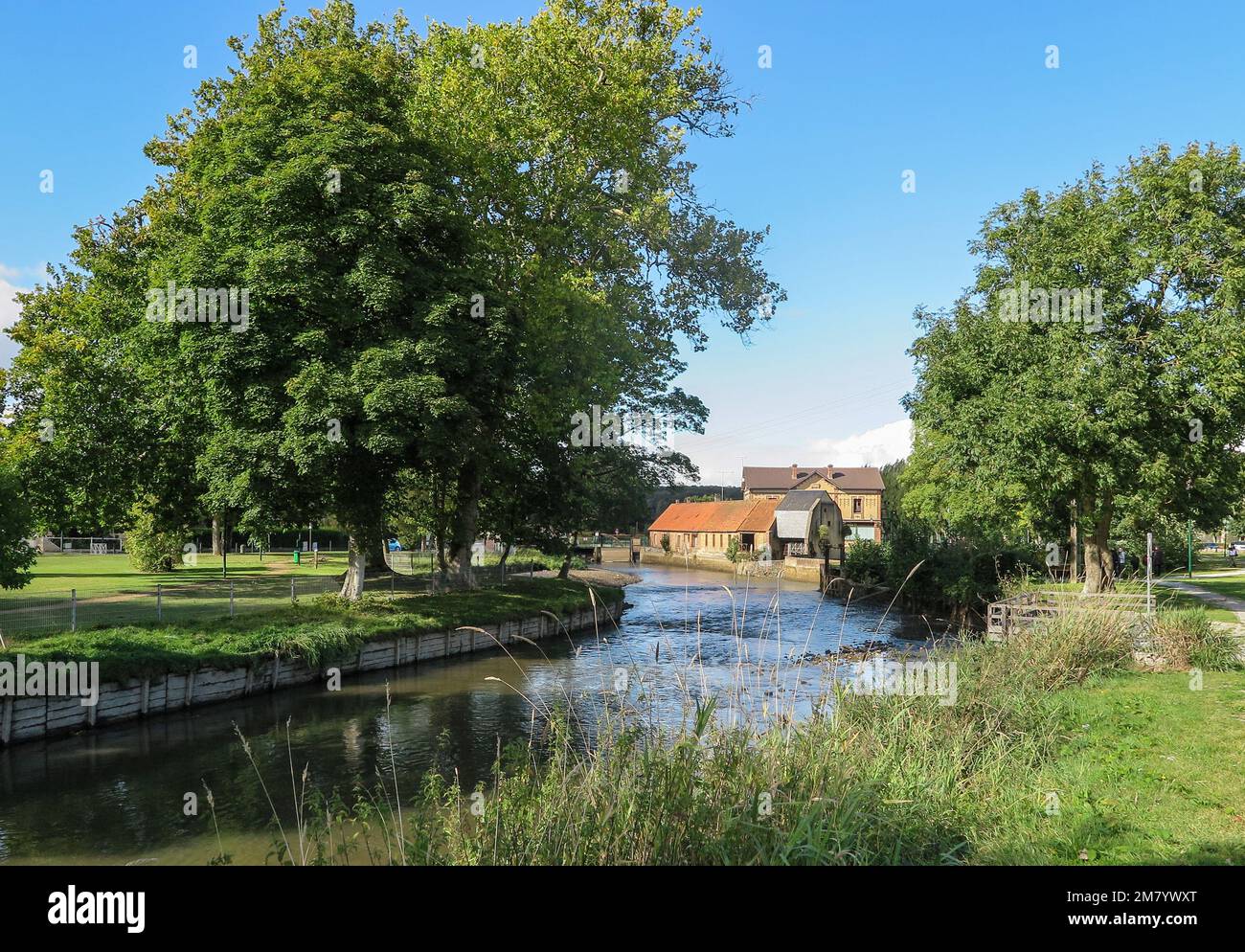 THE RISLE RIVER IN FRONT OF THE FENDERIE (FORMER INDUSTRIAL SITE ...