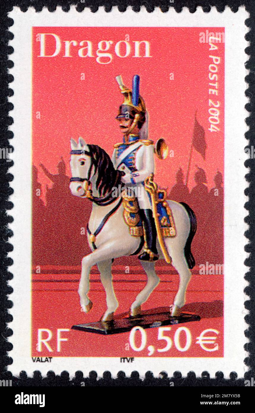 TIMBRE NON OBLITÉRÉ DRAGON. LA POSTE 2004. RF. 0,50 € Stock Photo - Alamy