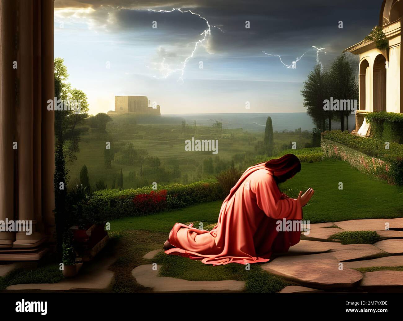 Jesus in the agony in the garden hi-res stock photography and images ...