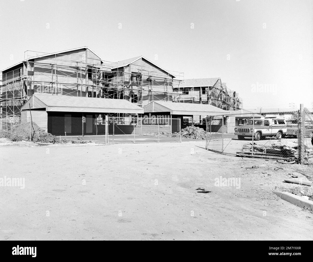 A view of new base housing facilities under construction. Base: Naval ...