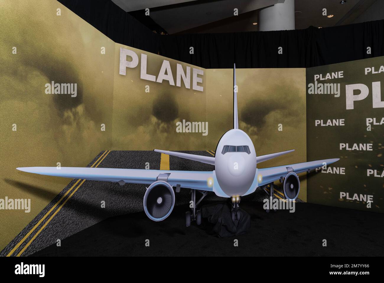 New York, New York, USA. 10th Jan, 2023. Set for the ''Plane'' New York ...