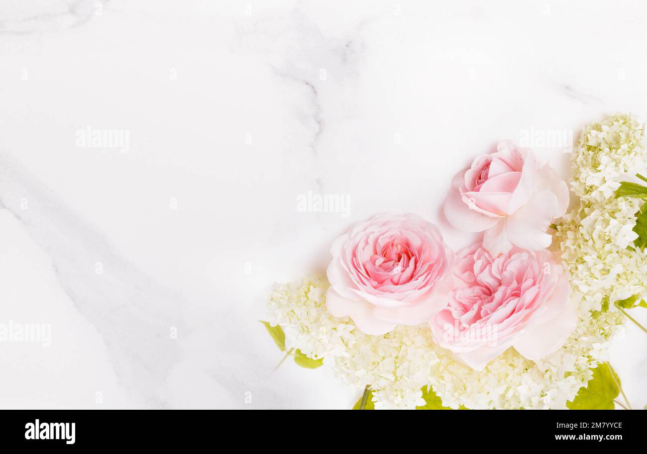 Flat lay composition marble hi-res stock photography and images - Alamy