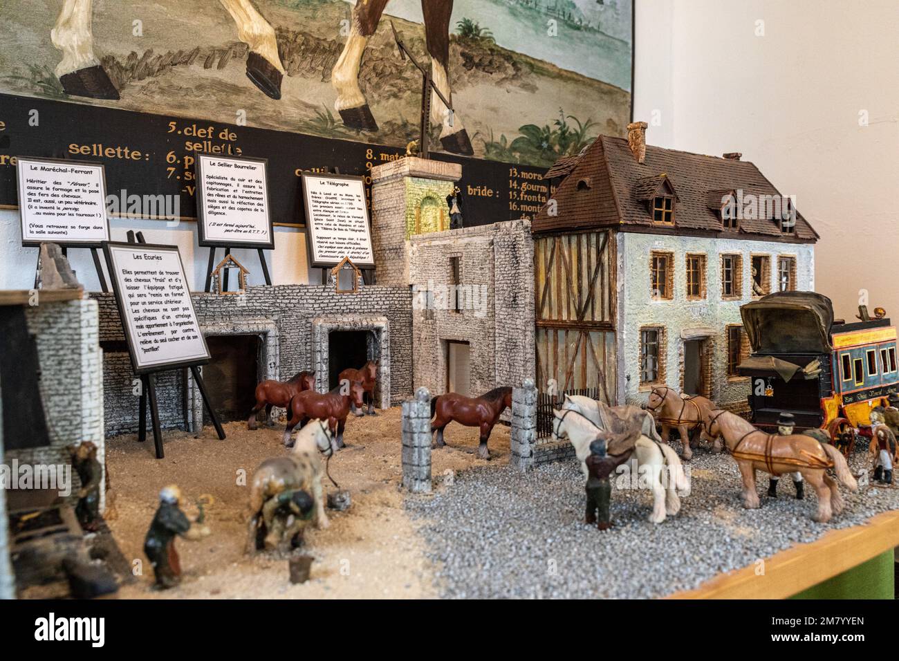 SCALE MODEL OF A COACHING INN FROM THE LAST CENTURY, IRONWORK MUSEUM ...