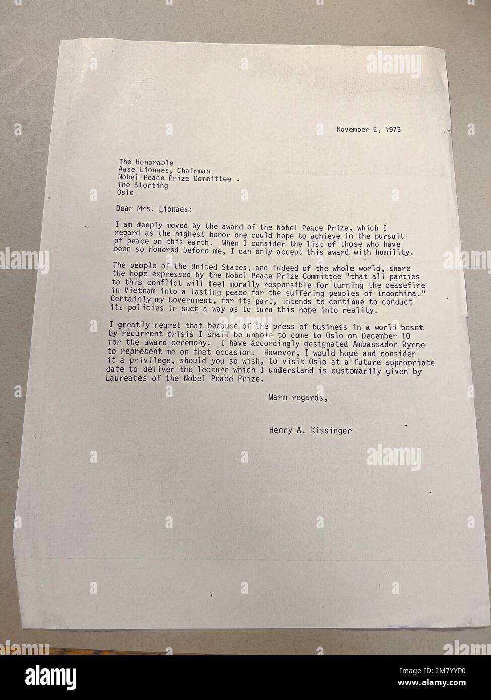 Kissinger institute hi-res stock photography and images - Alamy