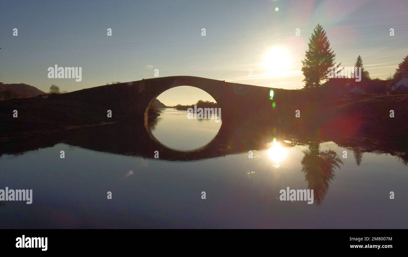 Bridge over the Atlantic or Clachan Bridge, Clachan Sound, Isle of Seil ...