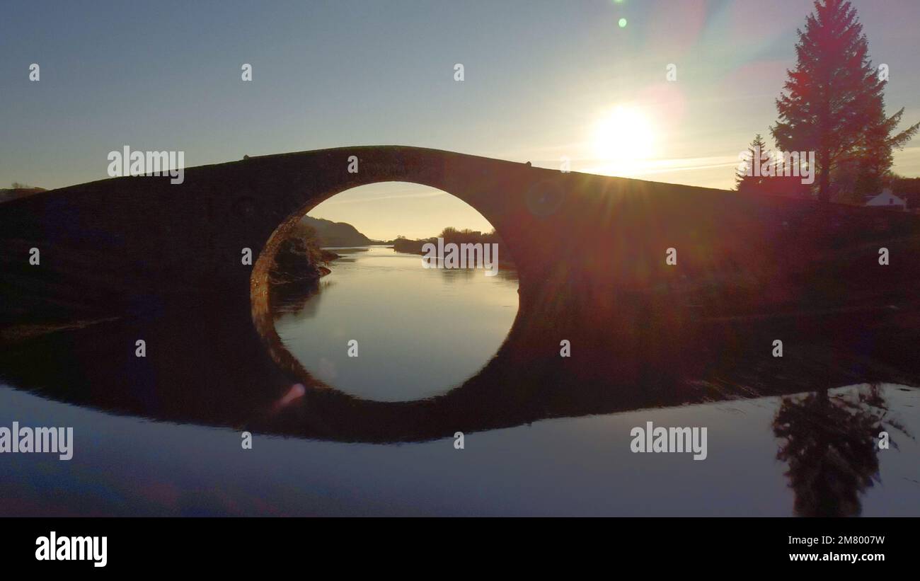 Bridge over the Atlantic or Clachan Bridge, Clachan Sound, Isle of Seil ...