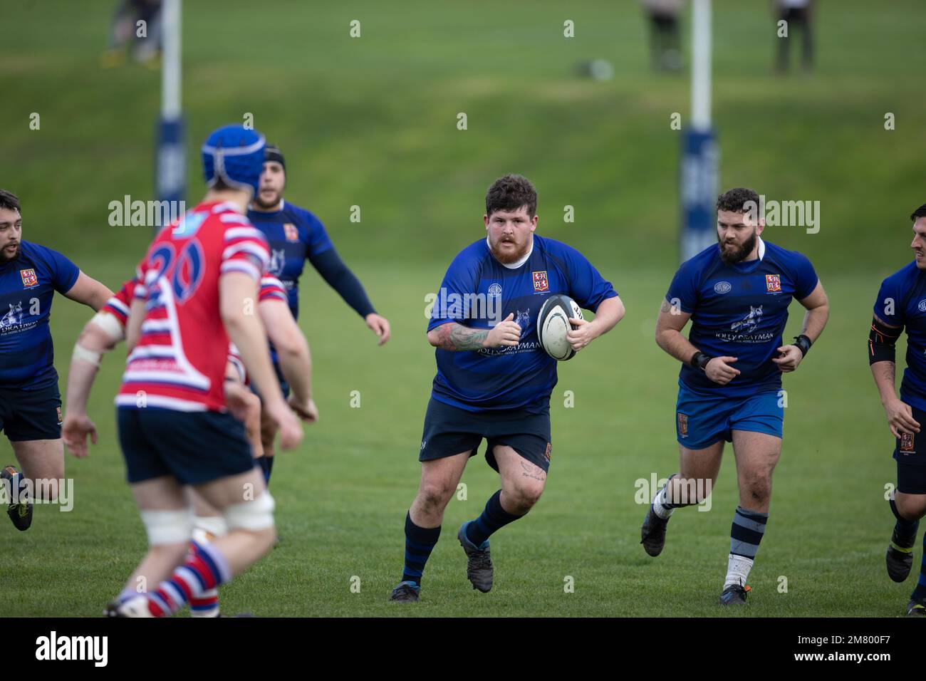 Rugby team game action rugby player Stock Photo - Alamy