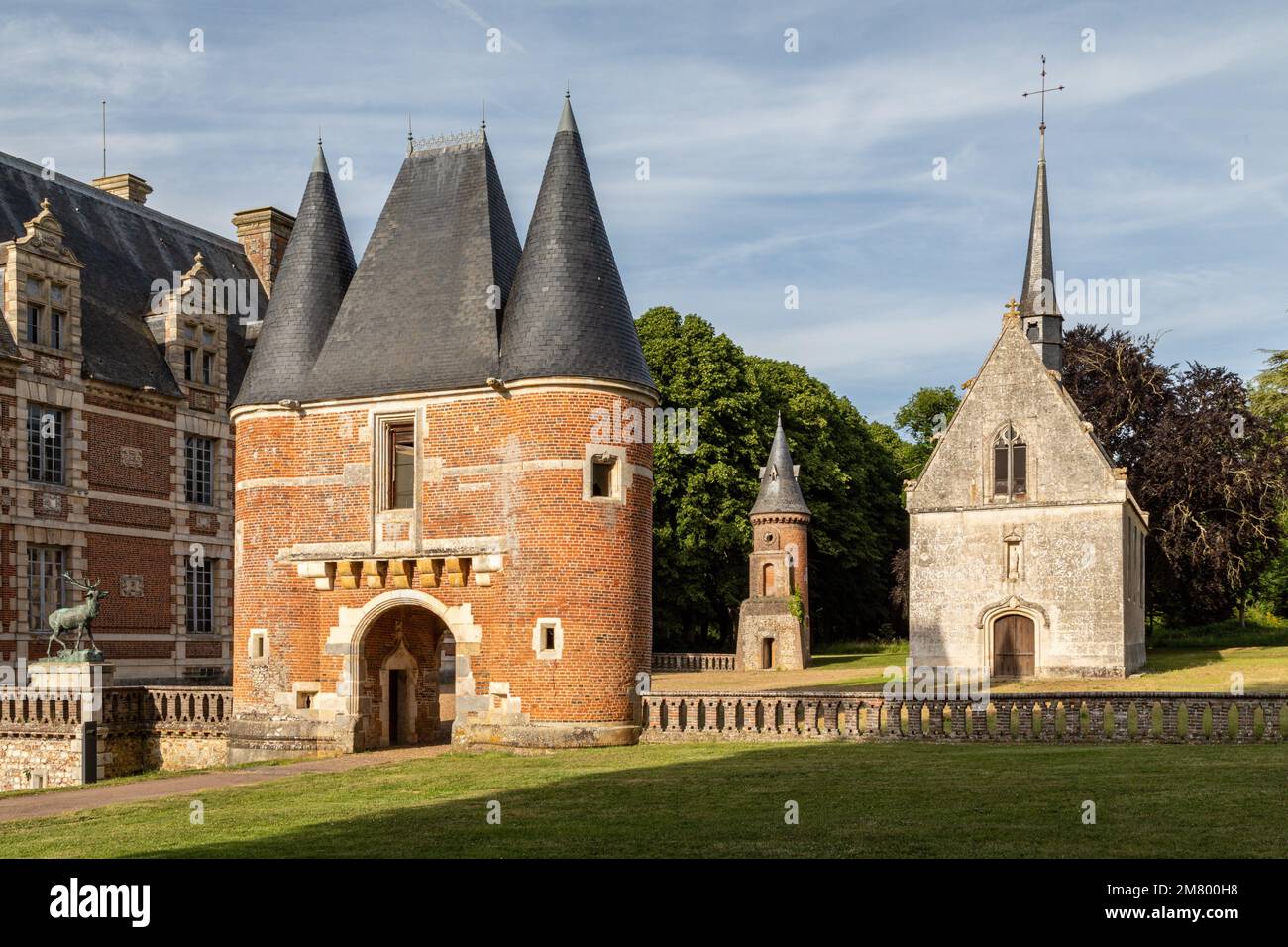 THE 16TH CENTURY CHATEAU DE CHAMBRAY, LISTED AS A FRENCH HISTORIC ...