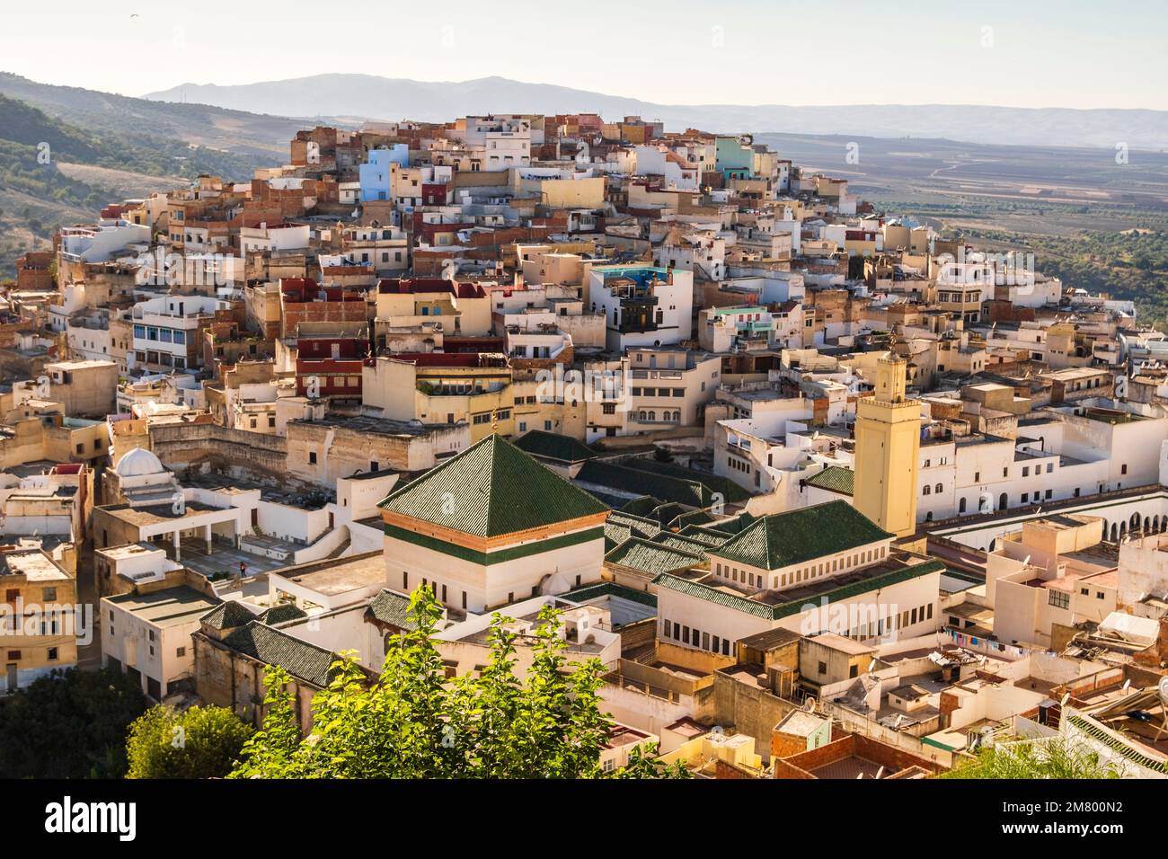 Amazing downtown of Moulay Idriss, Morocco, Meknes district, Africa ...