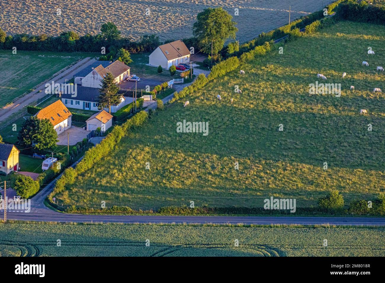 SMALL INDIVIDUAL HOUSING ESTATE IN THE MIDDLE OF THE COUNTRYSIDE, EURE ...