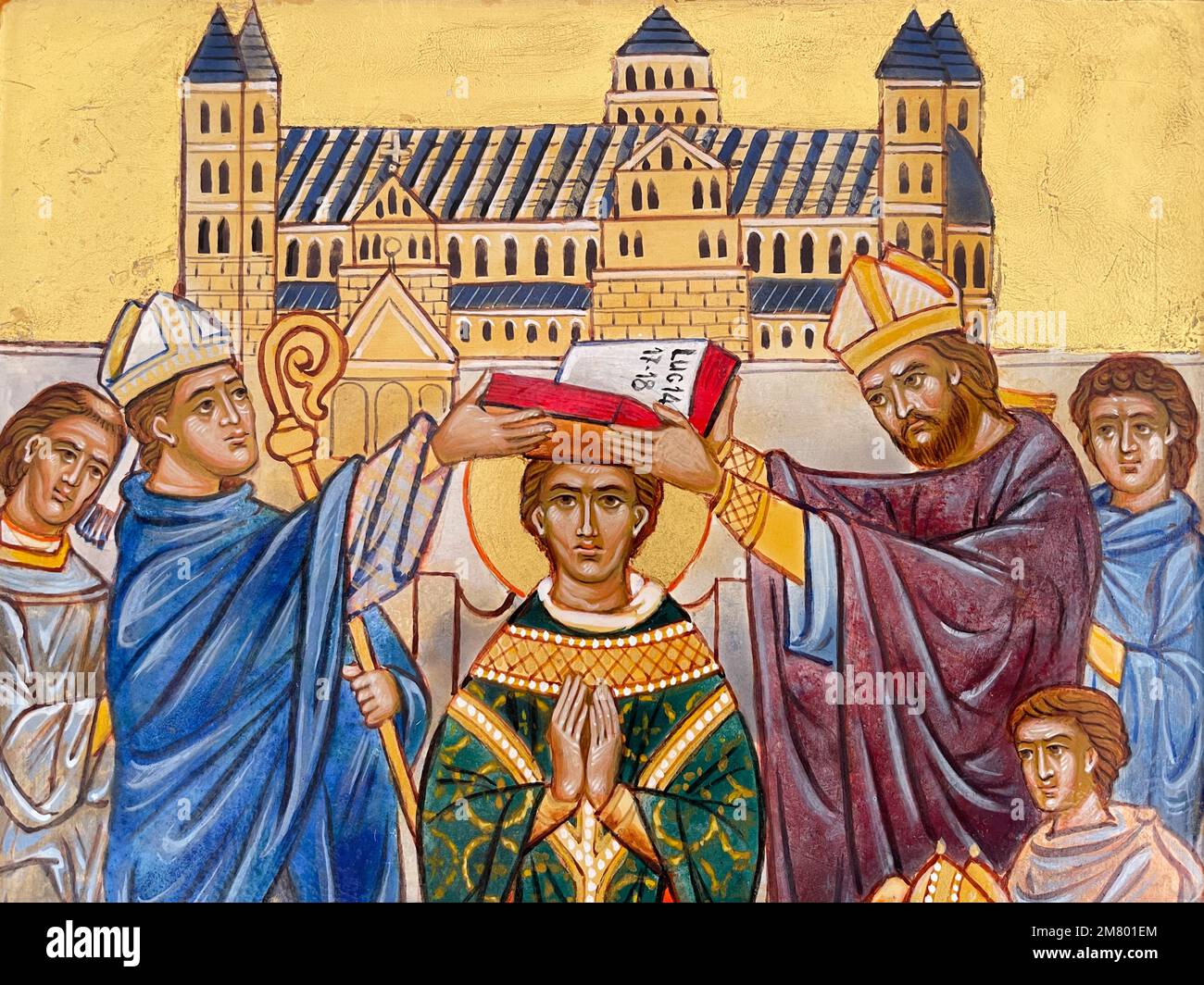 ILLUMINATION OF SAINT-ANSELME, ABBEY OF LE BEC, LE BEC-HELLOUIN, EURE ...