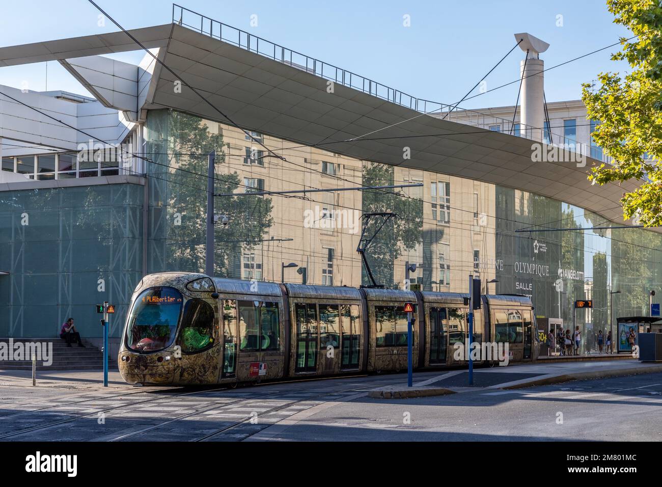 TRAMWAY STOP, PLACE DE L'EUROPE IN FRONT OF THE ANGELOTTI OLYMPIC-SIZE ...