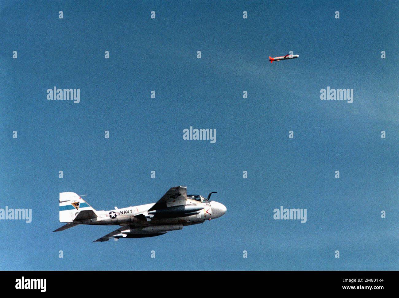 A Tomahawk cruise missile, launched from the nuclear-powered attack ...