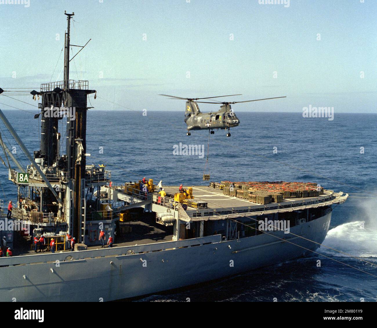 A CH-46 Sea Knight from Helicopter Combat Support Squadron 11 (HC-11 ...