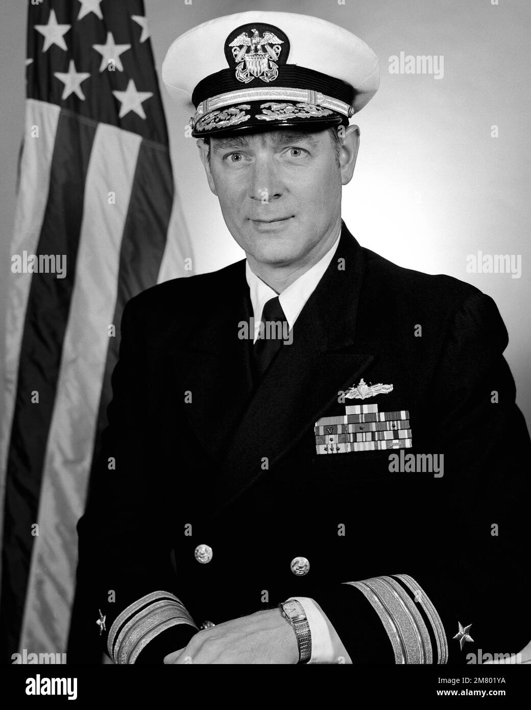 Rear Admiral Peter M. Hekman, USN (covered). Country: Unknown Stock ...