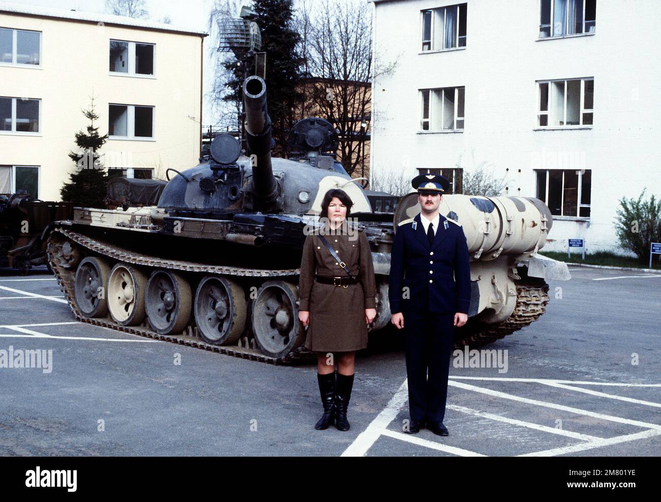 SSGT Loretta Martin, left, wearing a Soviet warrant officer's uniform ...
