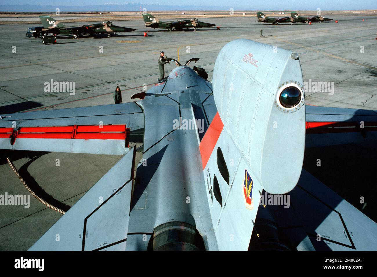 Fin pod on the Air Force's EF-111A tactical jamming system houses its ...