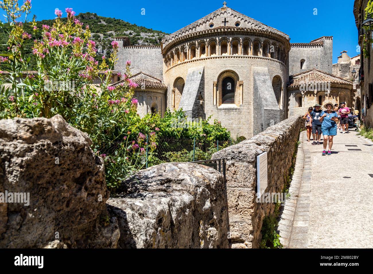 SMALL LANE IN THE VILLAGE, SAINT-GUILHEM-LE-DESERT, CLASSED AS ONE OF ...